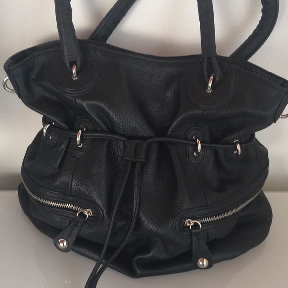 Hype | Bags | Beautiful Hype Black Genuine Leather Handbag | Poshmark